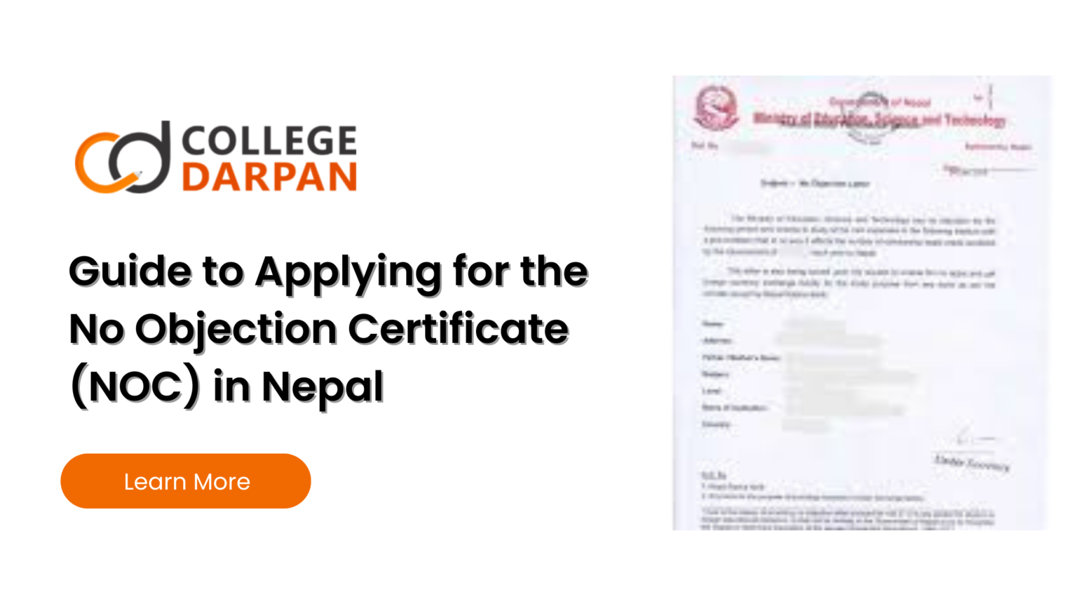 Guide to Applying for the No Objection Certificate (NOC) in Nepal - College Darpan